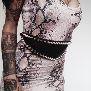 SPIKED AS F**K BELT - Etsy
