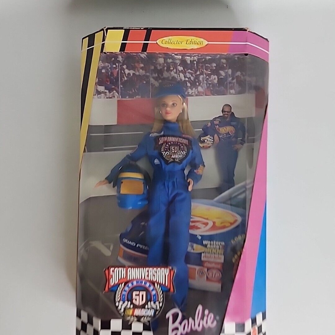 1998 Nascar Barbie 50th Anniversary Blonde Collector Edition 20442 ...
