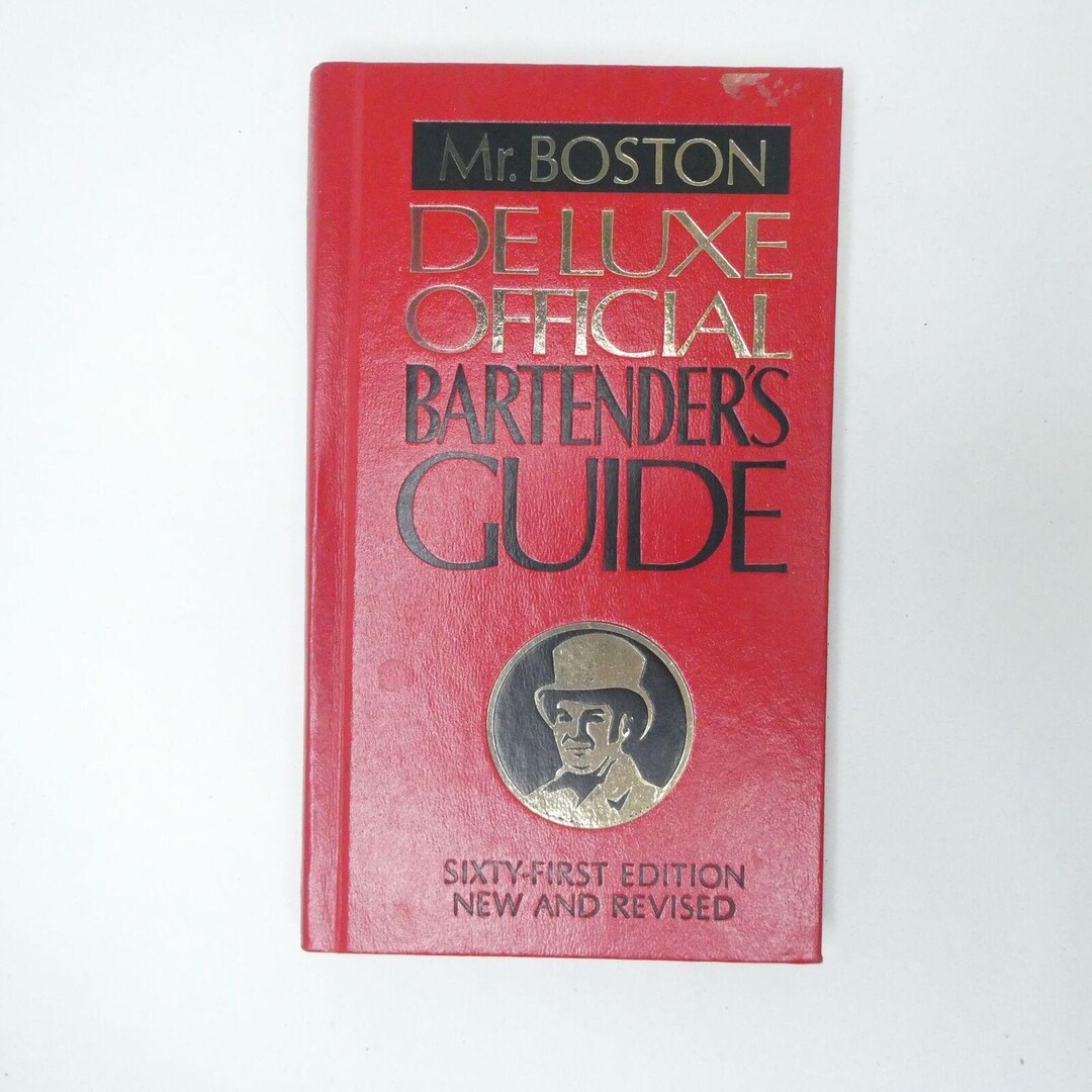 1981 Mr Boston Deluxe Official Bartenders Guide Red 61st Edition Hardcover - Etsy