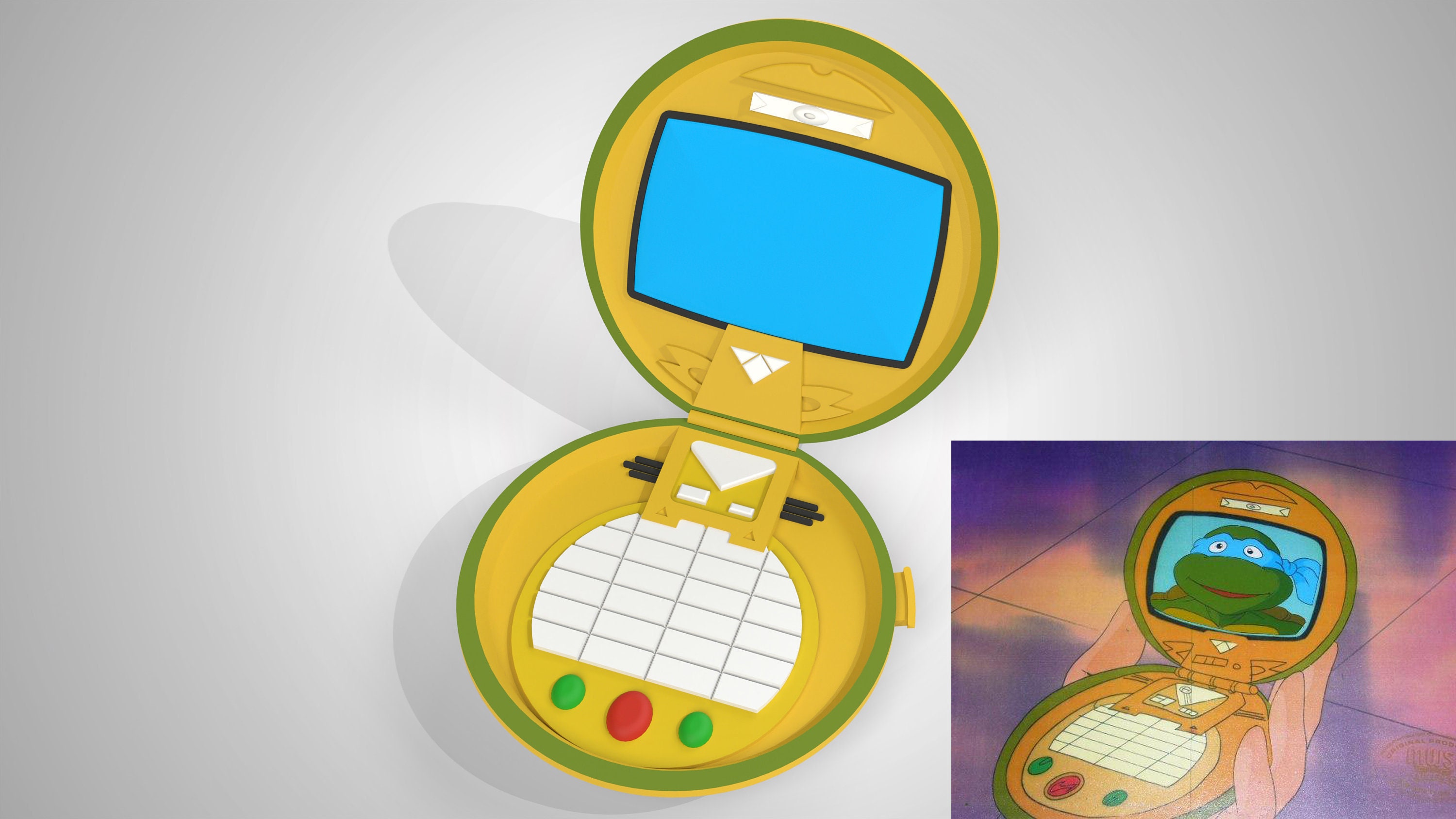 Turtlecom 3d print model Turtle communicator April's | Etsy