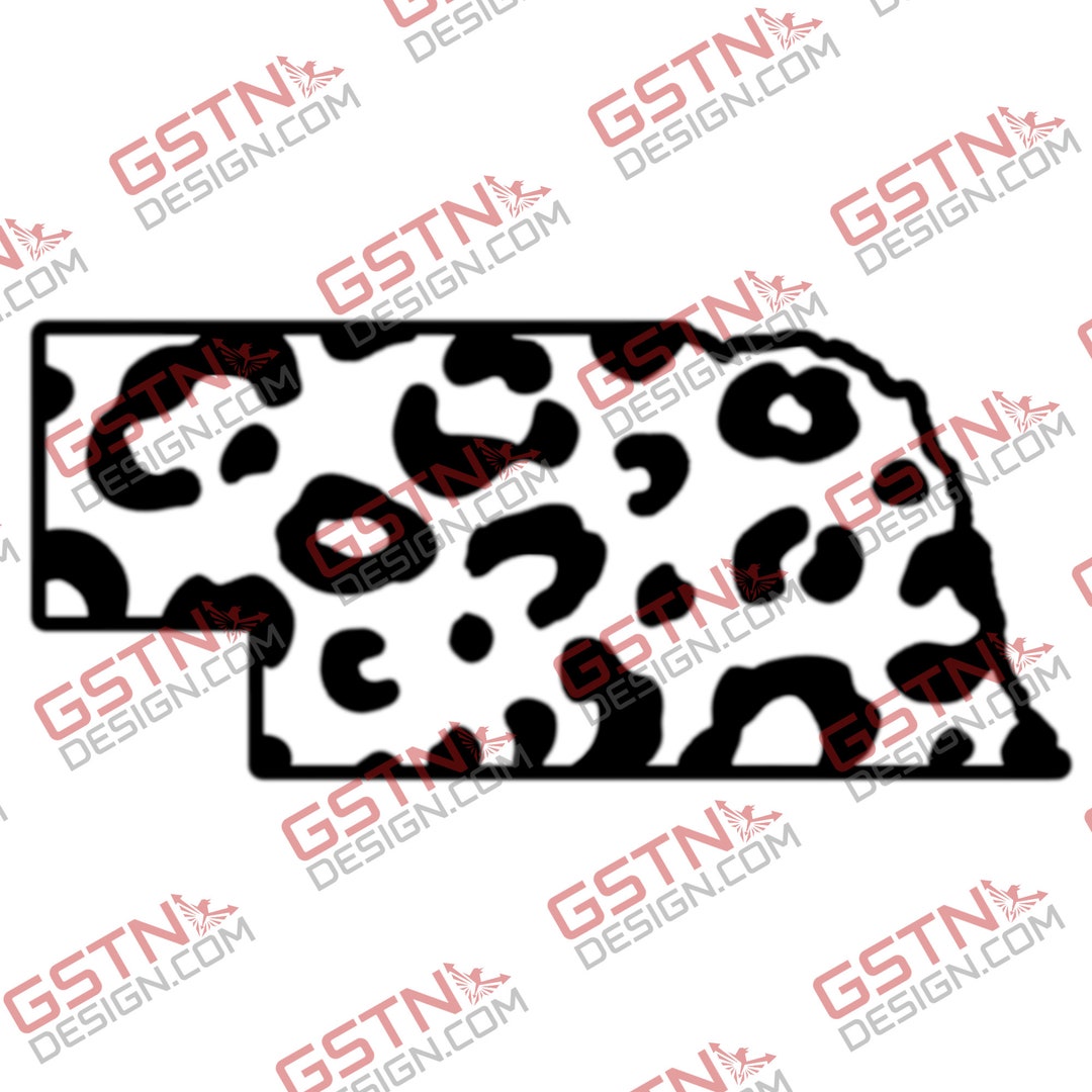 Nebraska State Cheetah Pattern for Cricut Crafts and Shirts - Etsy
