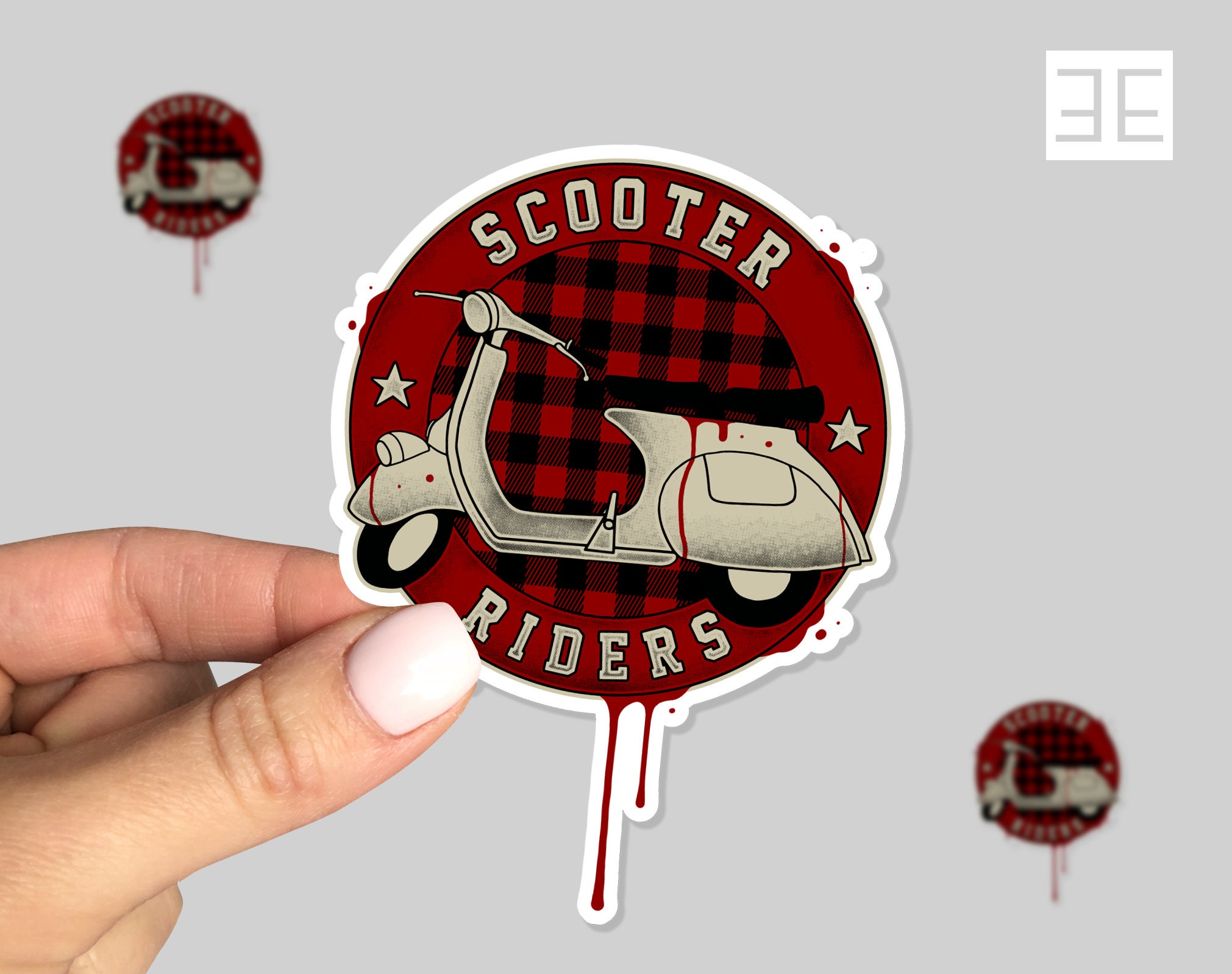 Scooter Riders Sticker Scooter Sticker Riders Sticker Ride | Etsy