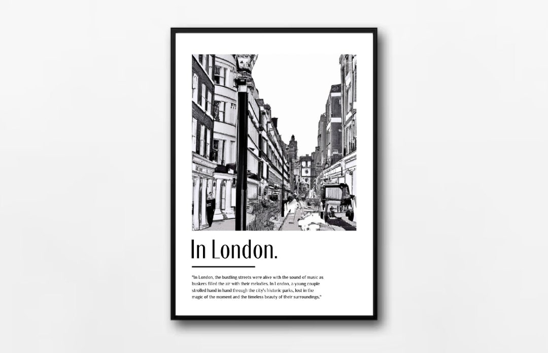 London Street Scene in Black and White With a Short STORY ...