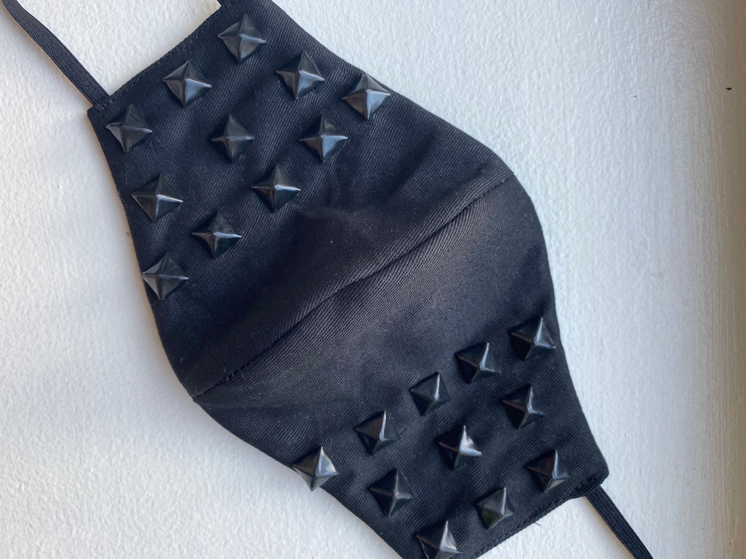Pyramid Studded Mask Studded Face Mask Couture Face Mask - Etsy