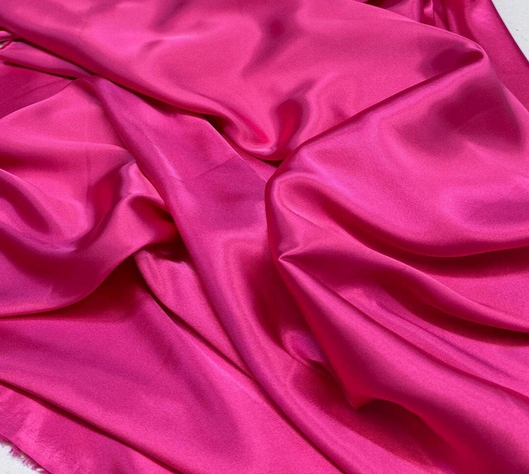 Satin Fabric - Silky Satin Solid Hot Pink 395 - Shannon Fabrics - Etsy
