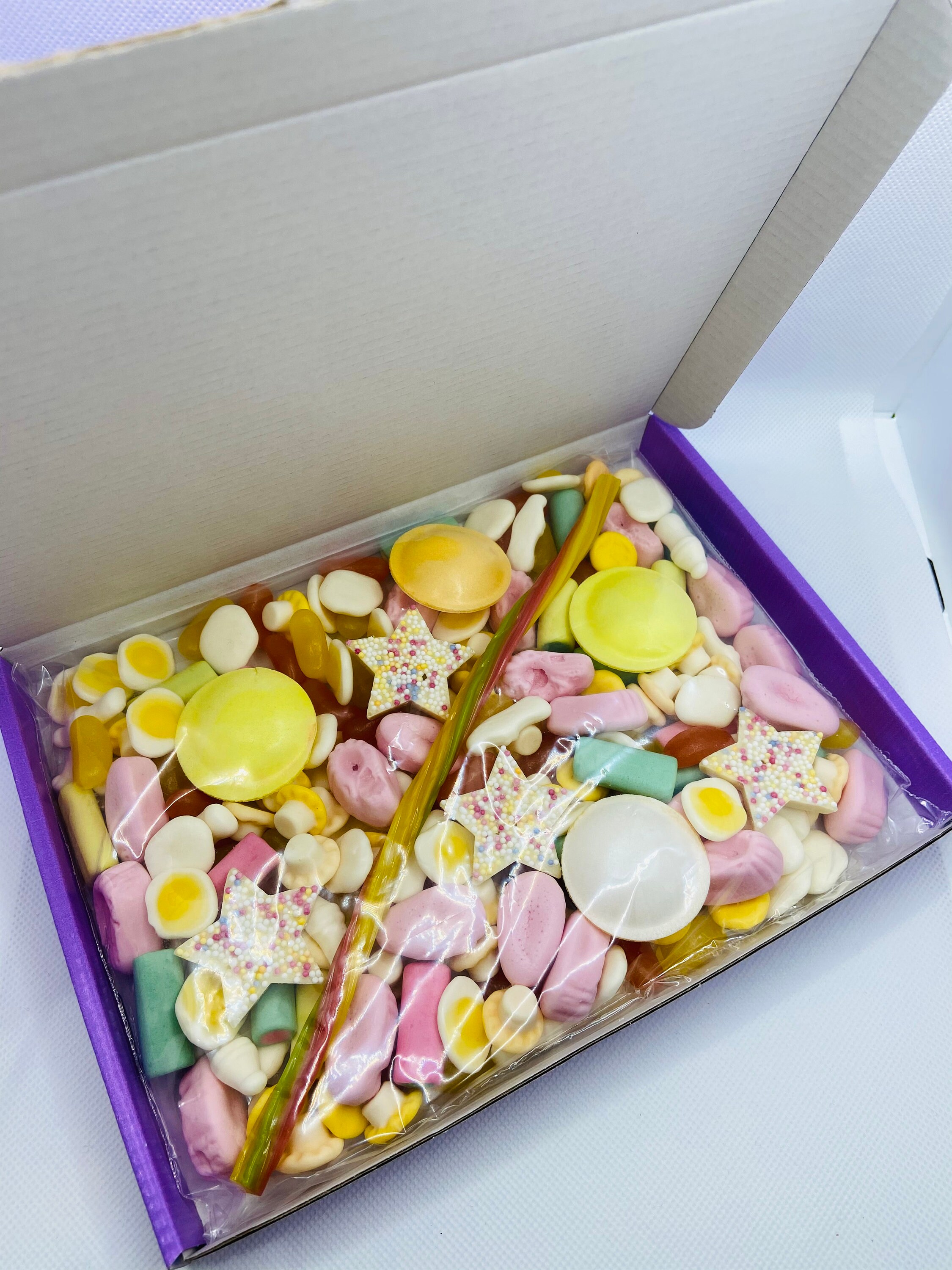 Retro pick and mix sweet box retro sweets personalised | Etsy