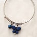 Royal Blue Butterfly Bangle Bracelet Stackable Bracelets for - Etsy