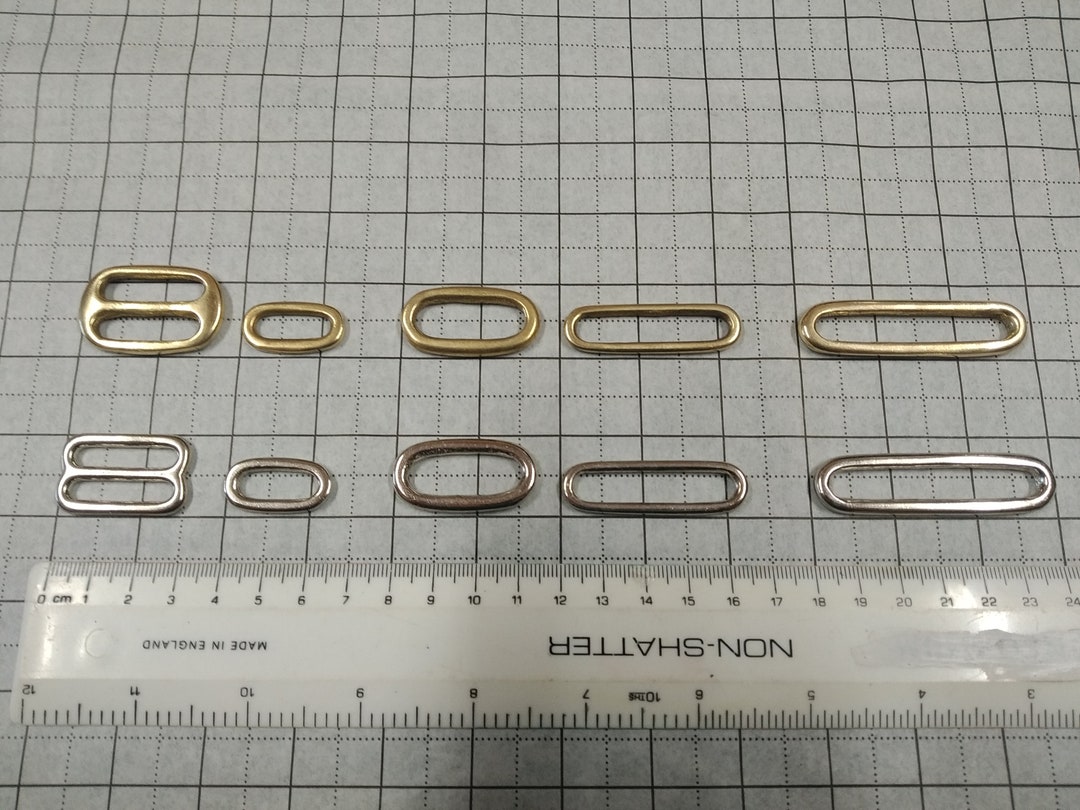 Solid Brass Single and Double slides/loops 25mm N.P double slide is ...