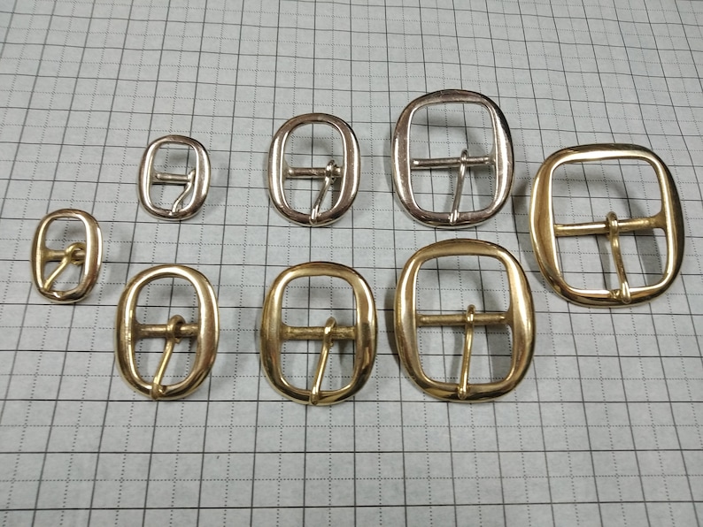 Solid Brass Oval Buckles - Etsy