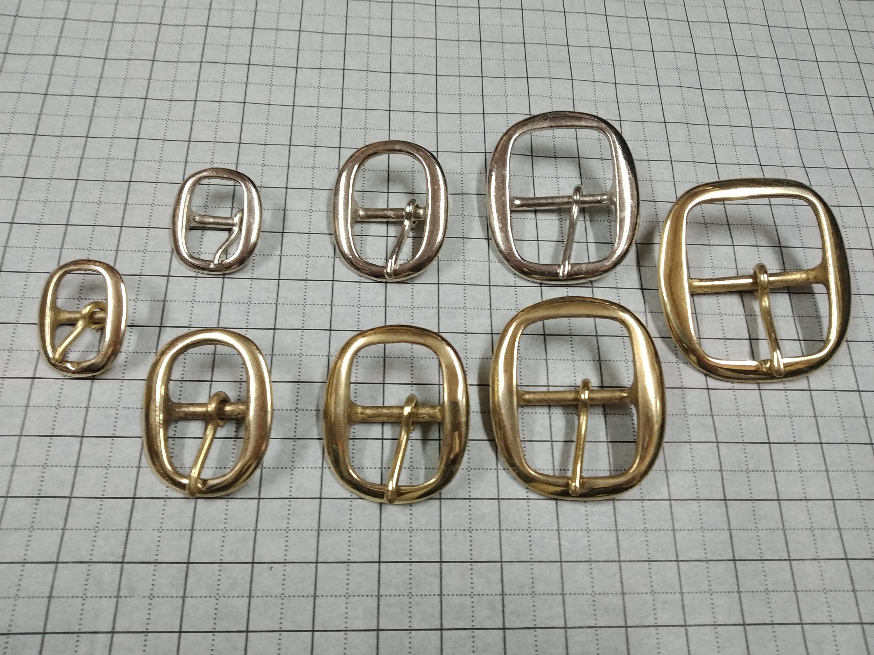 Solid Brass Oval Buckles - Etsy