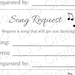 Song Request Print-out - Etsy