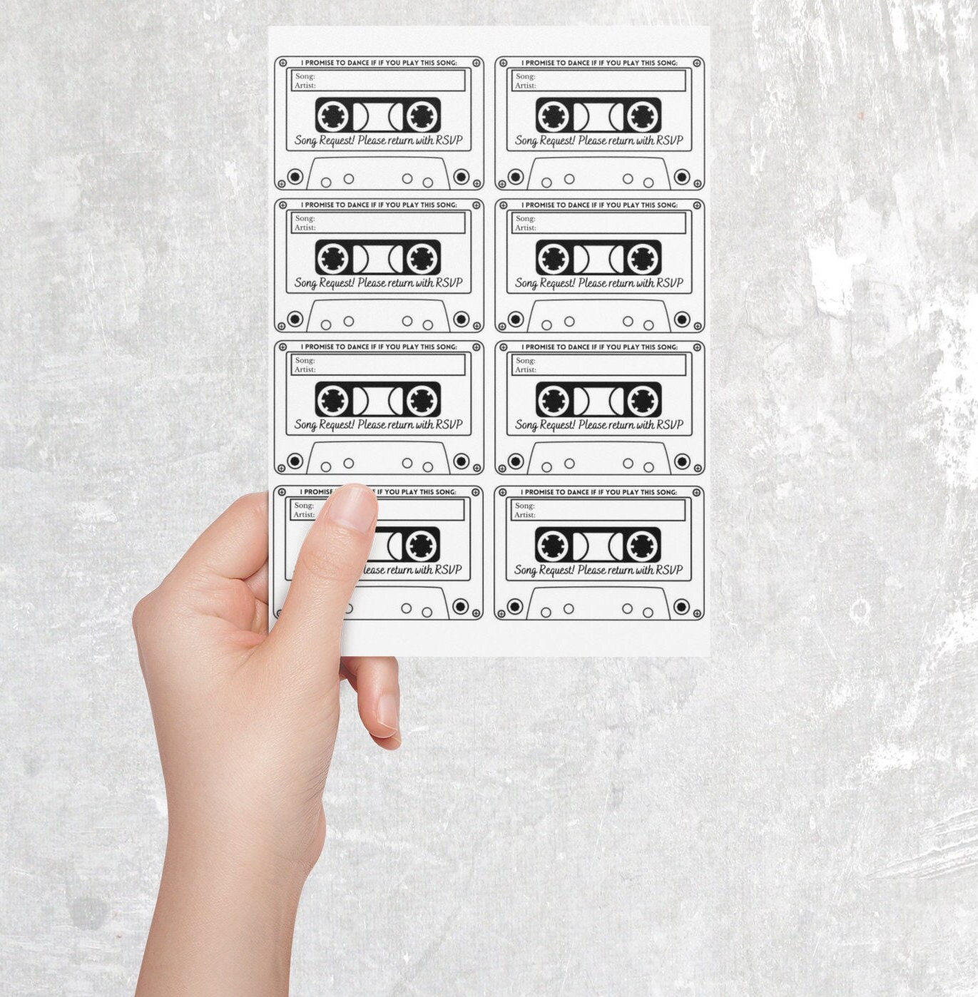 Song Request Print-out - Etsy