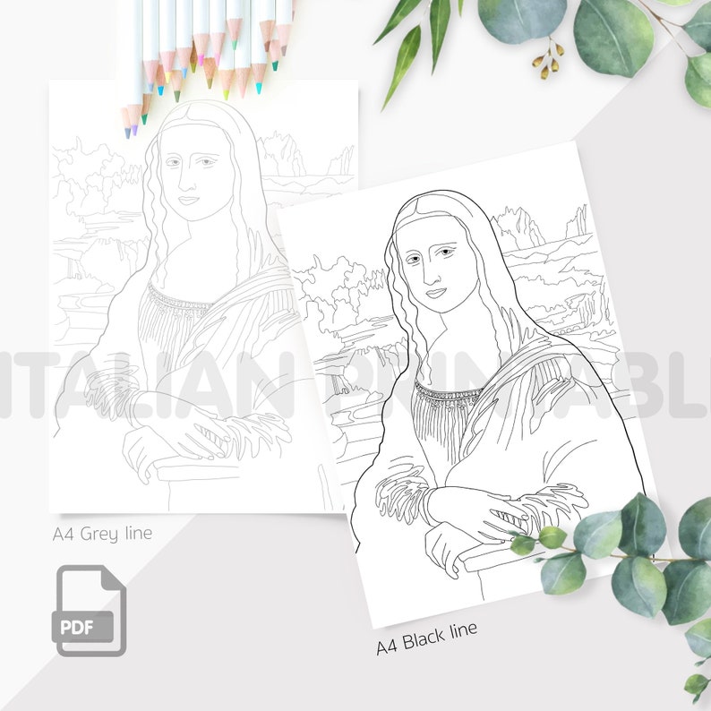 PDF Printable Coloring Pages, Adult Colouring Pages, Instant Digital ...