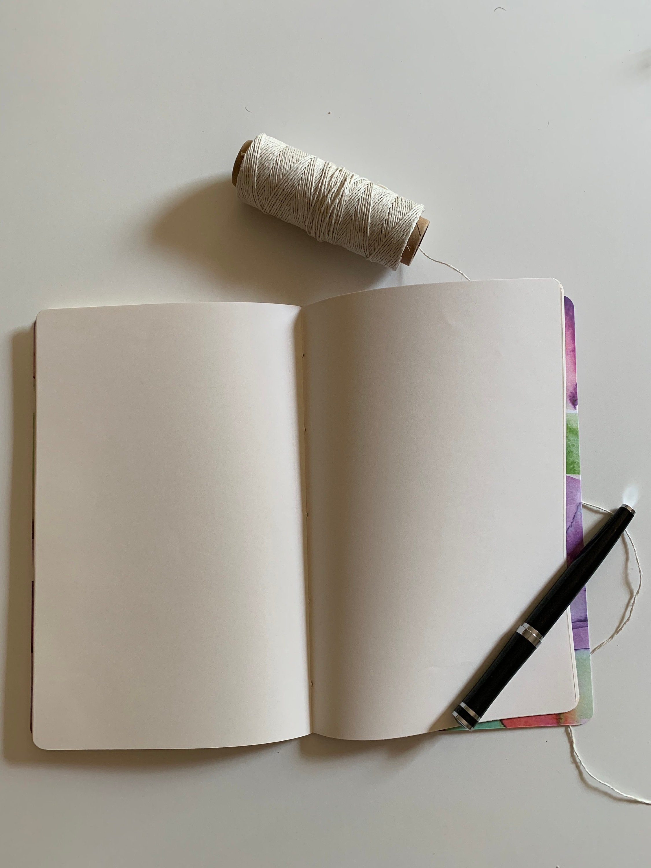 Arabic Handmade Notebook / 8.5in X 5.5 in / Watercolor print / | Etsy