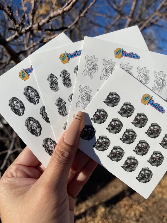 Chicano Art Nail Decals | Etsy