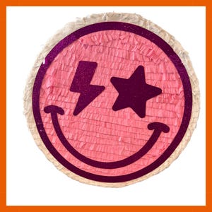 PREPPY Pink PINATA. Happyface. Choose Your Character. - Etsy