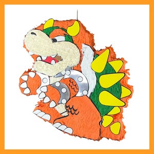 BOWSER PIÑATA. Mario Bros. Choose Your Character. Video Game Pixel - Etsy