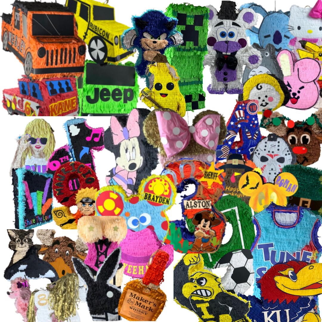 20" - 23" Custom Piñatas | Choose Your Favorite Character and We'll ...