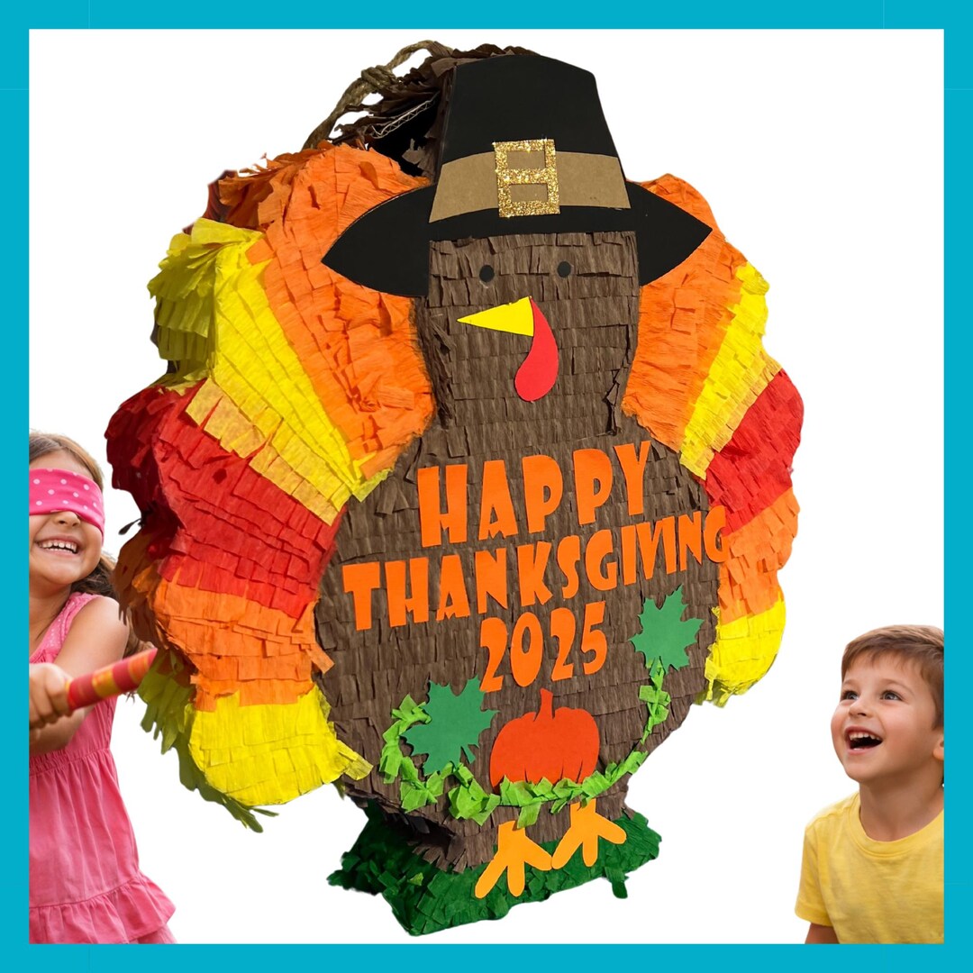 20" Thanksgiving Turkey Piñata. Sturdy for Extra Fun, Ideal for ...
