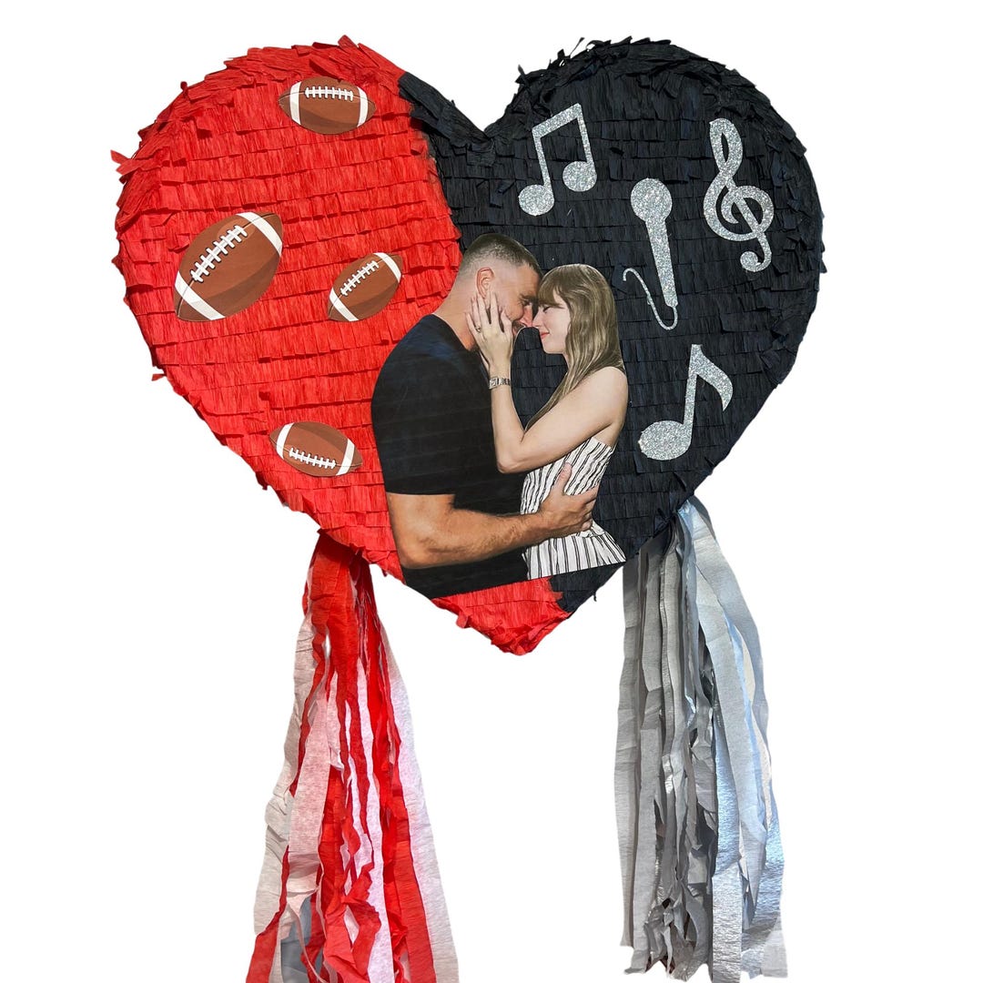 Taylor Swift & Travis Heart Piñata – HANDMADE Love Party Decoration ...