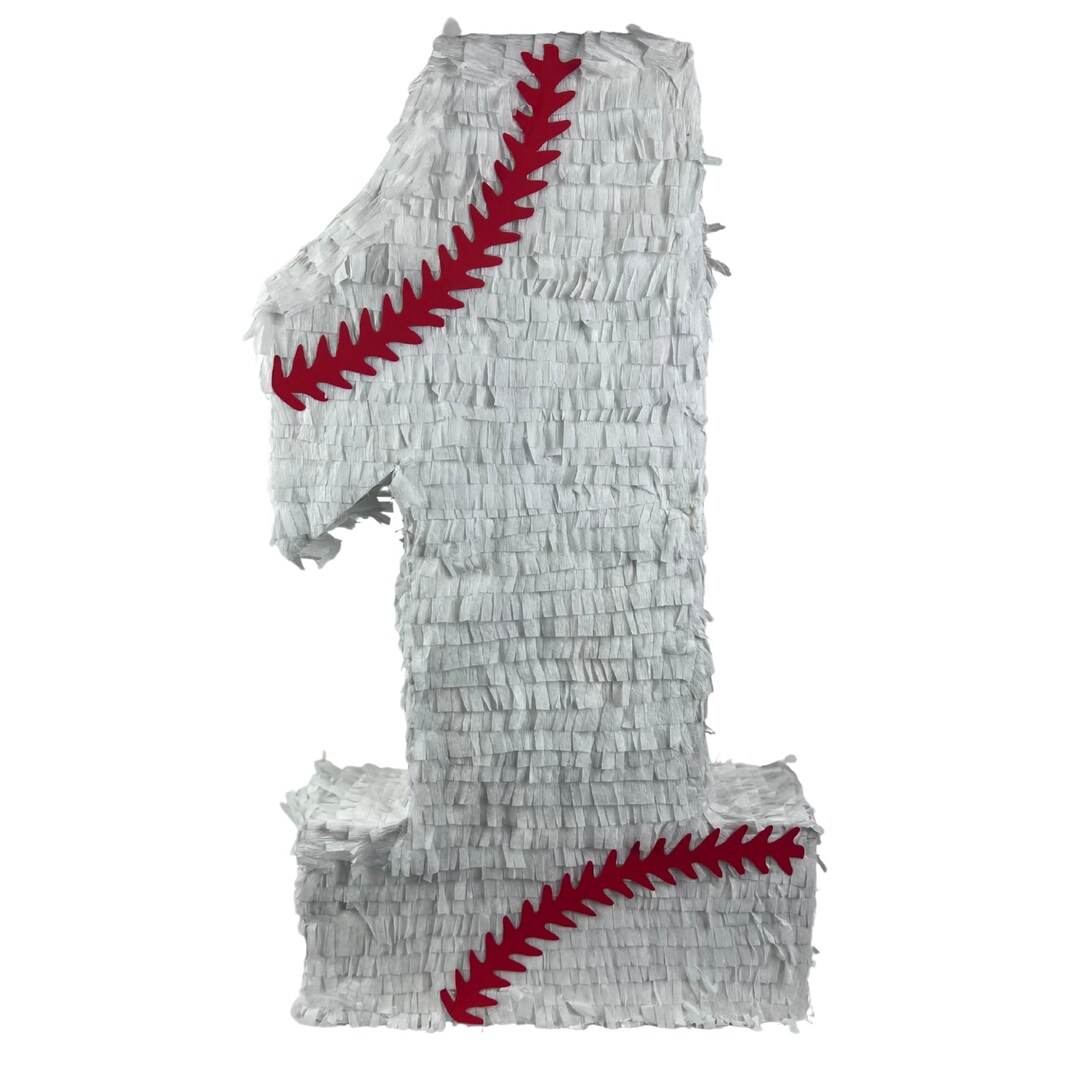 Number 1 Baseball Pinata. Choose Your Number, Colors, and Design. - Etsy