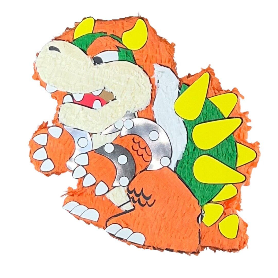 20" Bowser Piñata - Handmade | Customizable for Mario Bros Parties - Etsy