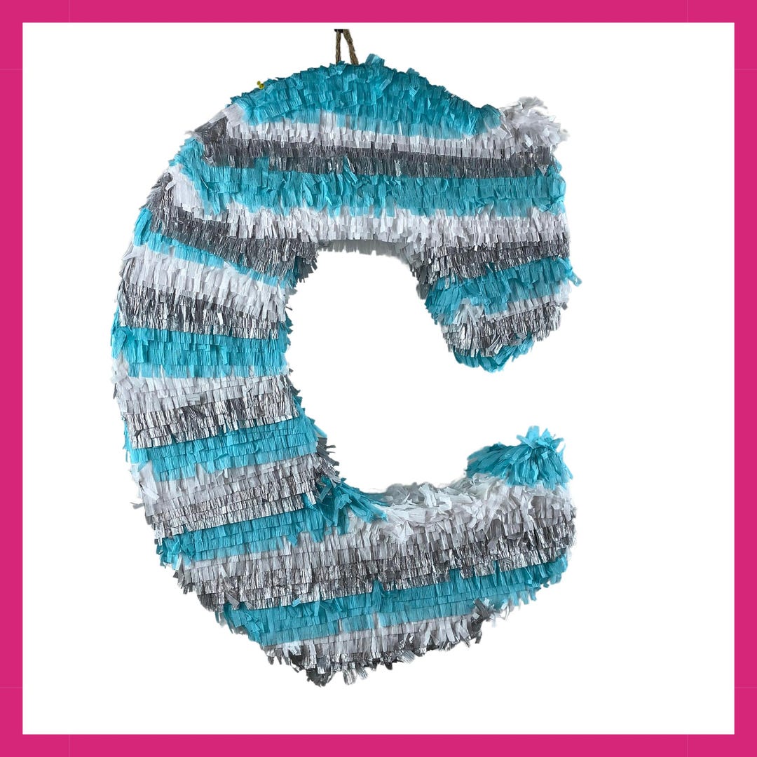 PIÑATA LETTERS. Choose Your Letter and Color. PLAIN Color - Etsy