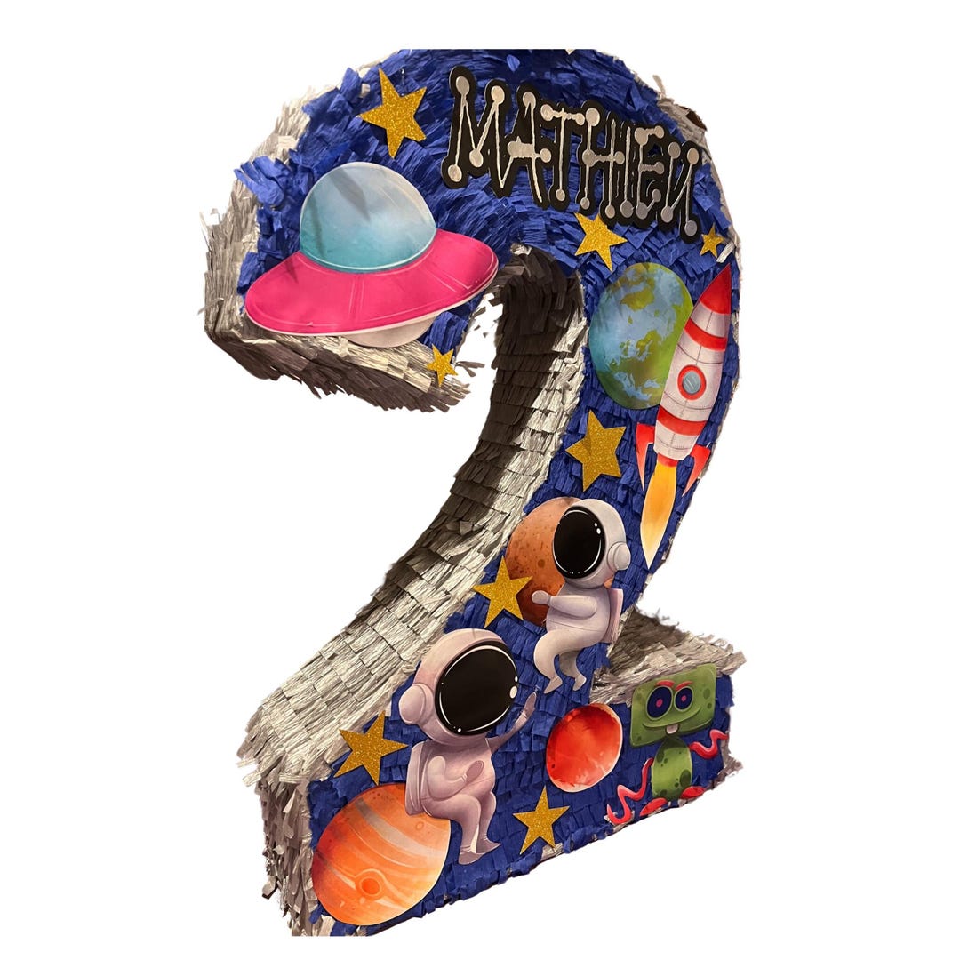 Rocket Number Piñata | Space Party | Astronauts and Planets ...