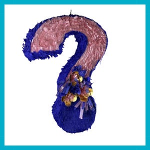 PIÑATA LETTERS. Choose Your Letter and Color. Gender Reveal - Etsy