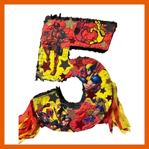 DEADPOOL and WOLVERINE PIÑATA. Choose Your Number, Colors and ...