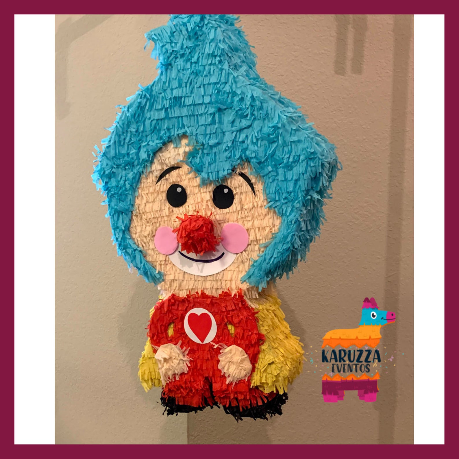 Clown Plim Plim. Mei Li Piñata We Customize Your Orders. - Etsy