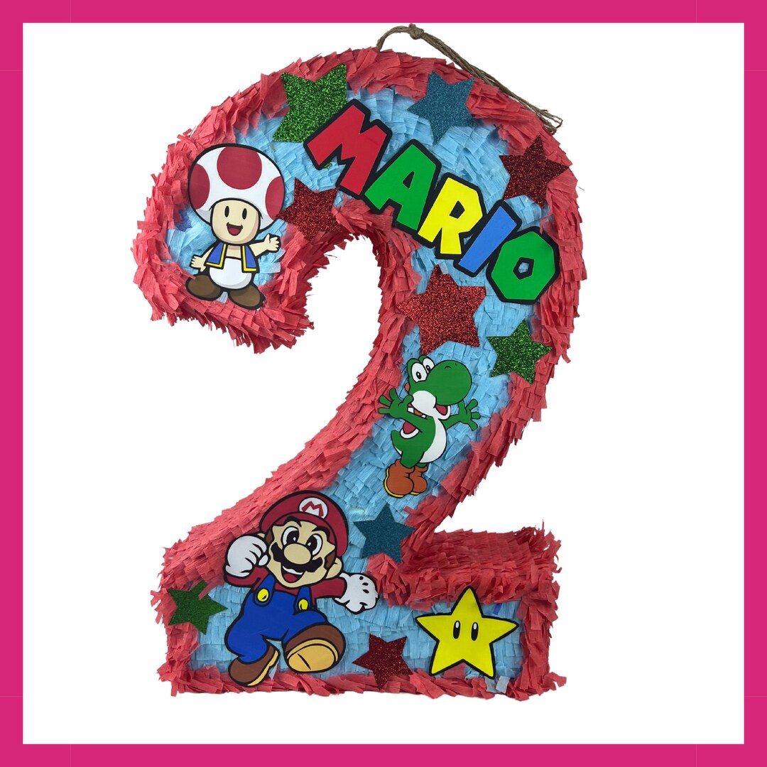 MARIO BROSS PIÑATA. Video Games. Choose Your Number. - Etsy