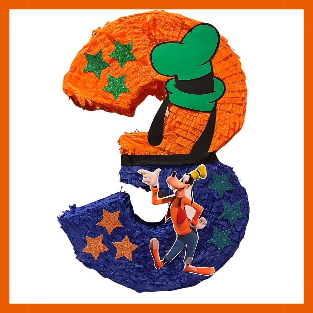 GOOFY PINATA. Choose Your Number. We Personalize Your Piñatas. Mickey ...