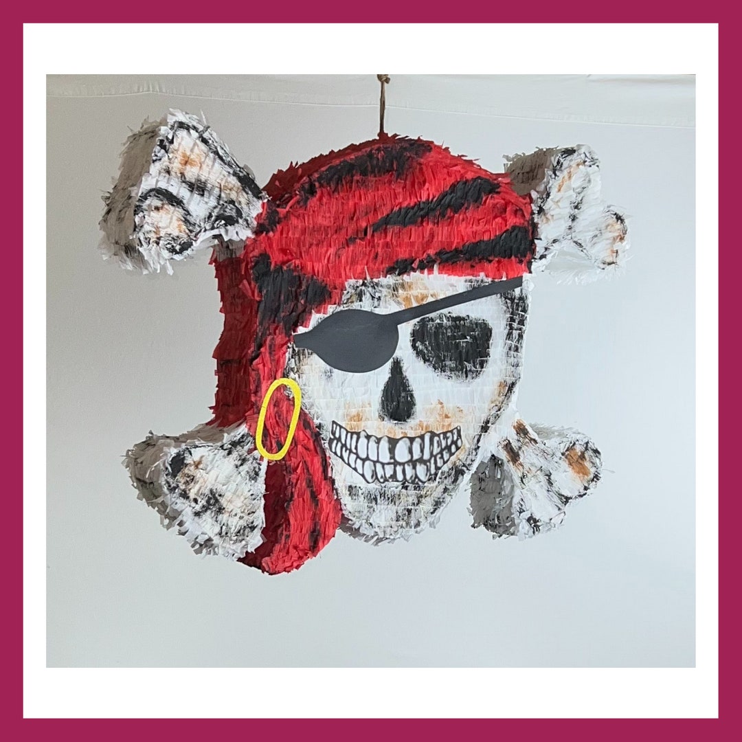 PIRATE SKULL and Cross Bones. We Personalize Your PIÑATAS - Etsy