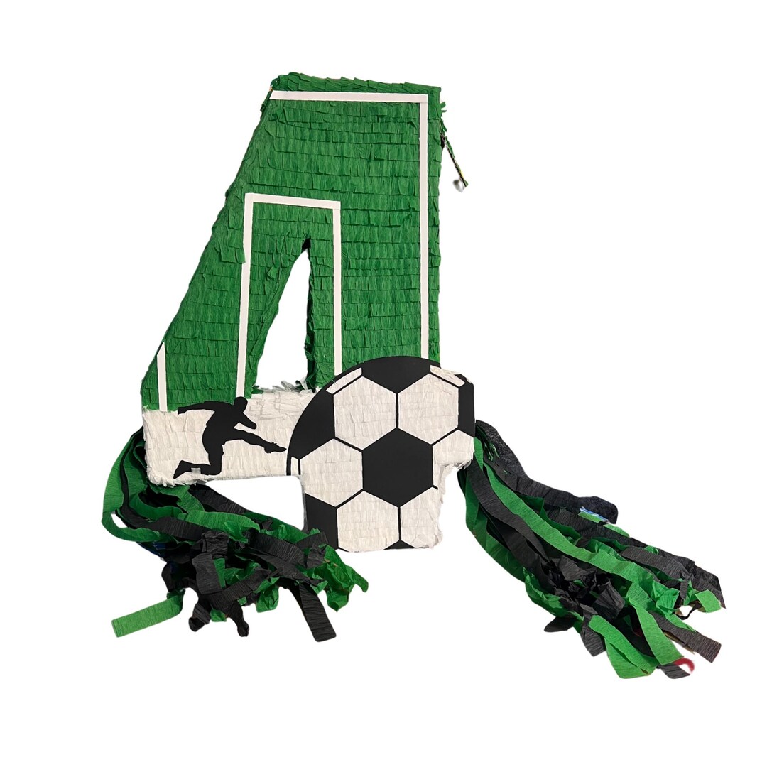 Number 4 Soccer Piñata. Choose Your Number, Sport, Colors, and More. - Etsy