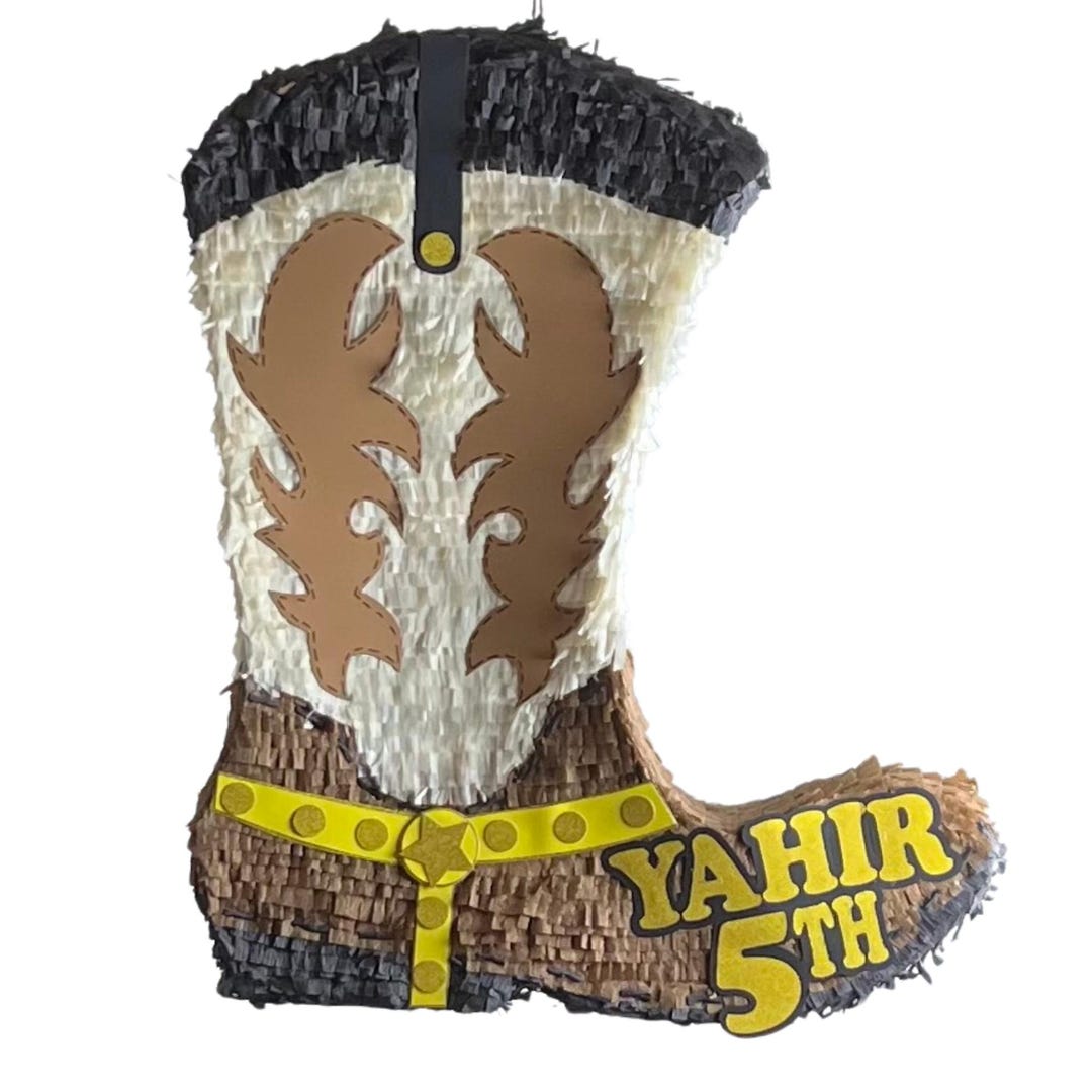 23" Cowboy Boot Themed Piñata – Made With Incredible Details - Etsy Canada