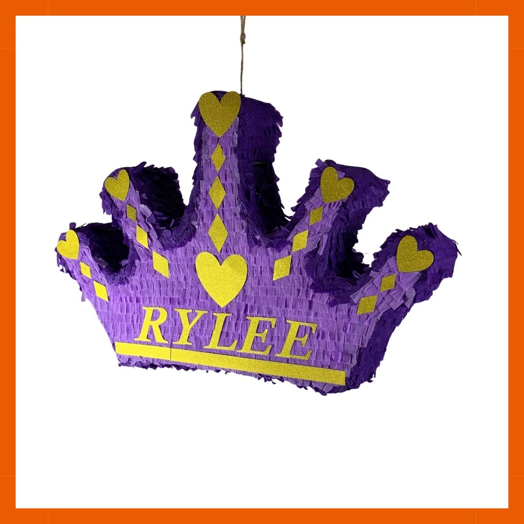CROWN PIÑATA. We Personalize Your Piñatas. PURPLE - Etsy