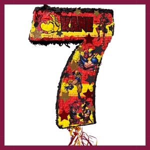 DEADPOOL and WOLVERINE PIÑATA. Choose Your Number, Colors and ...