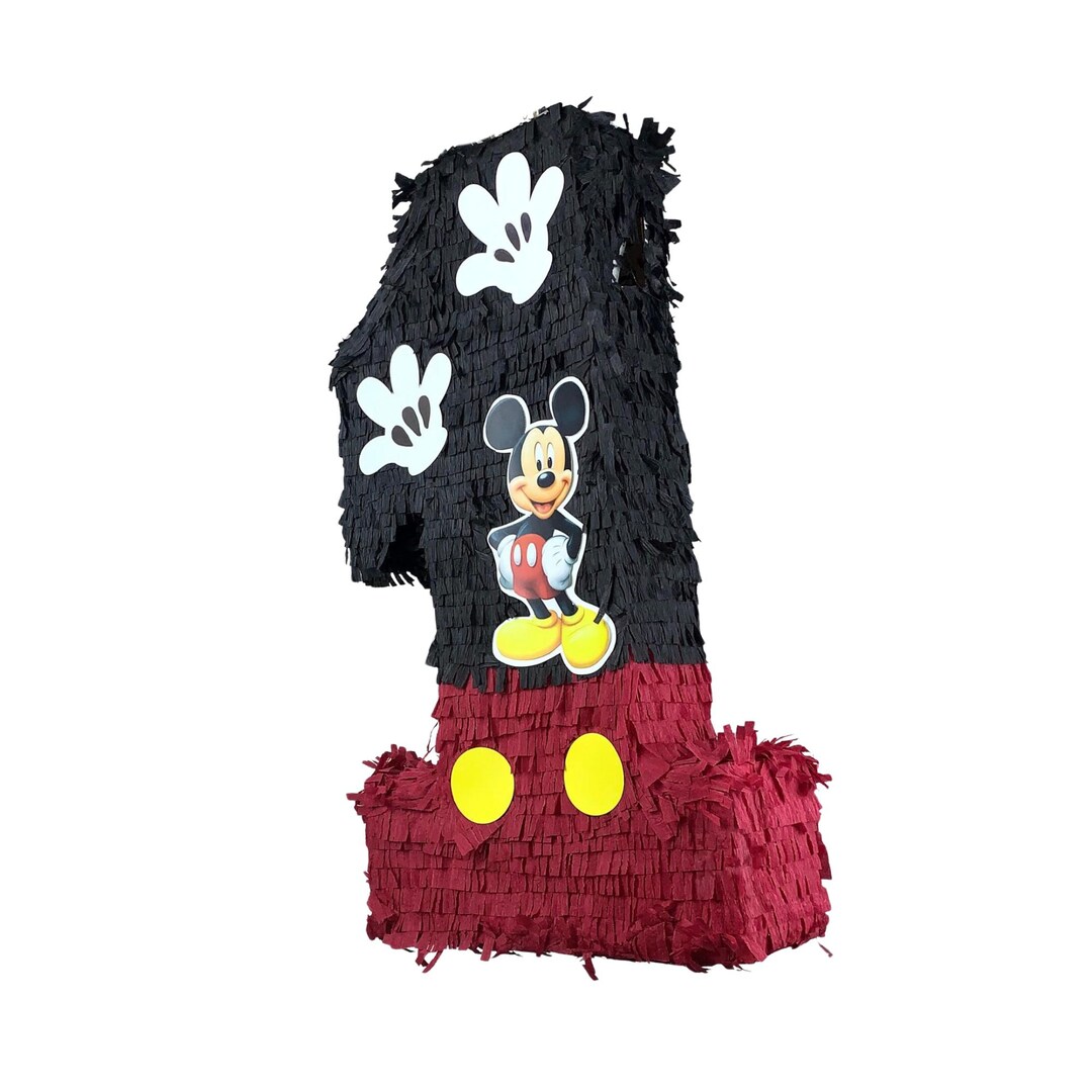 Traditional Mickey Number 1 Piñata – Personalize Your Party With ...