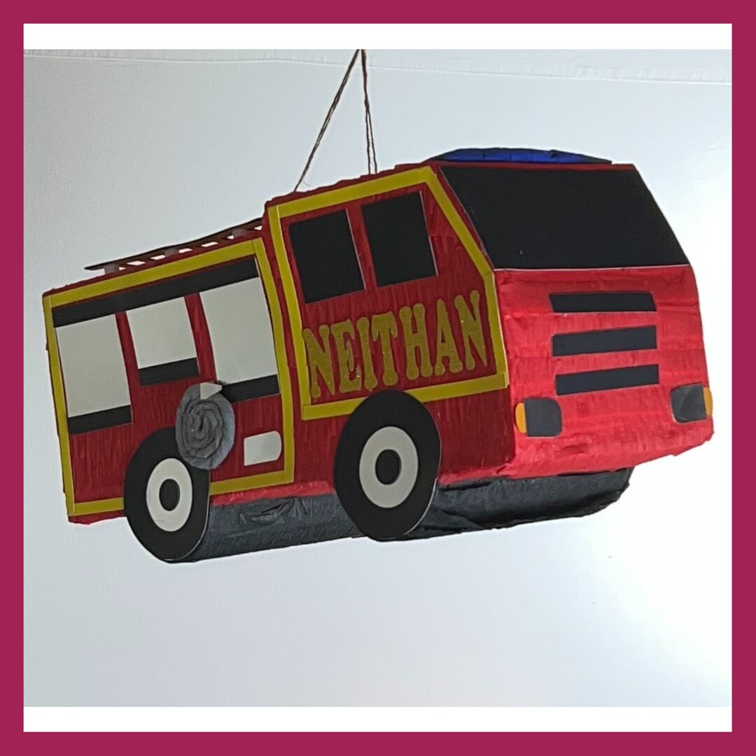 Fire Truck . We Personalize Your PIÑATAS - Etsy