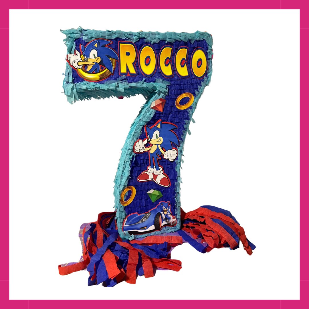 SONIC THE Hedgehog Number 23" PIÑATA – Choose Your Characters, Number ...