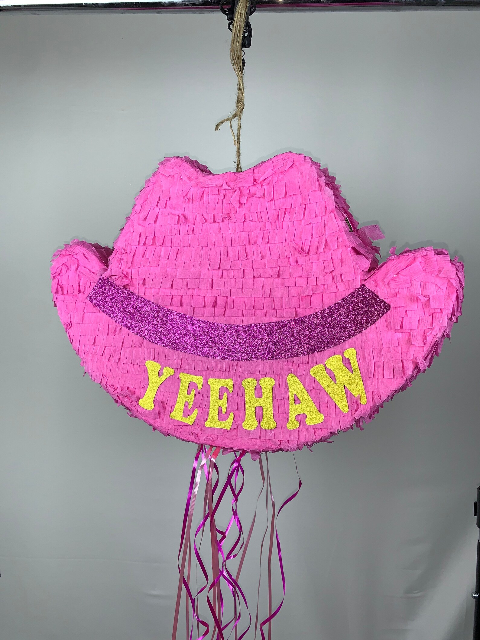 Piñata pink COWBOY hat . Custom BACHELORETTE PARTY piñatas. | Etsy