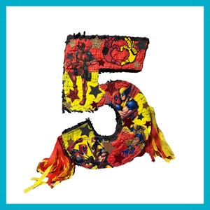 DEADPOOL and WOLVERINE PIÑATA. Choose Your Number, Colors and ...