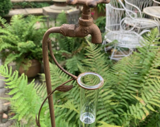 Cast Iron Tap Rain Gauge - Etsy UK