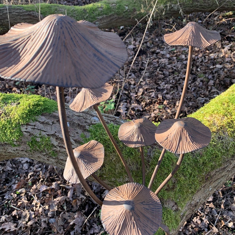 Sculpture Metal Mushroom - Etsy UK