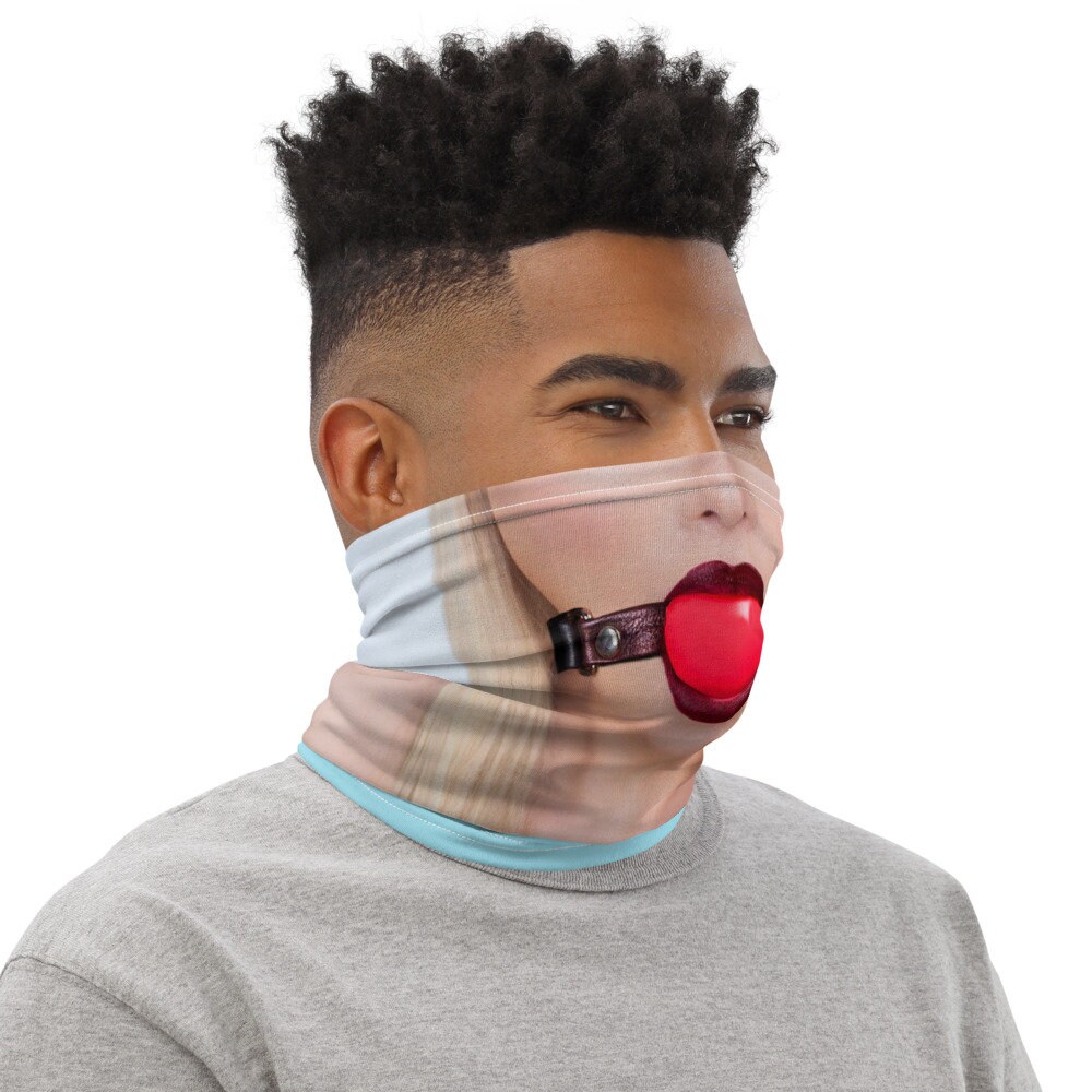 Ball Gag Blondie Fetish Doll Neck Gaiter, Face Cover,head Band, for Men ...