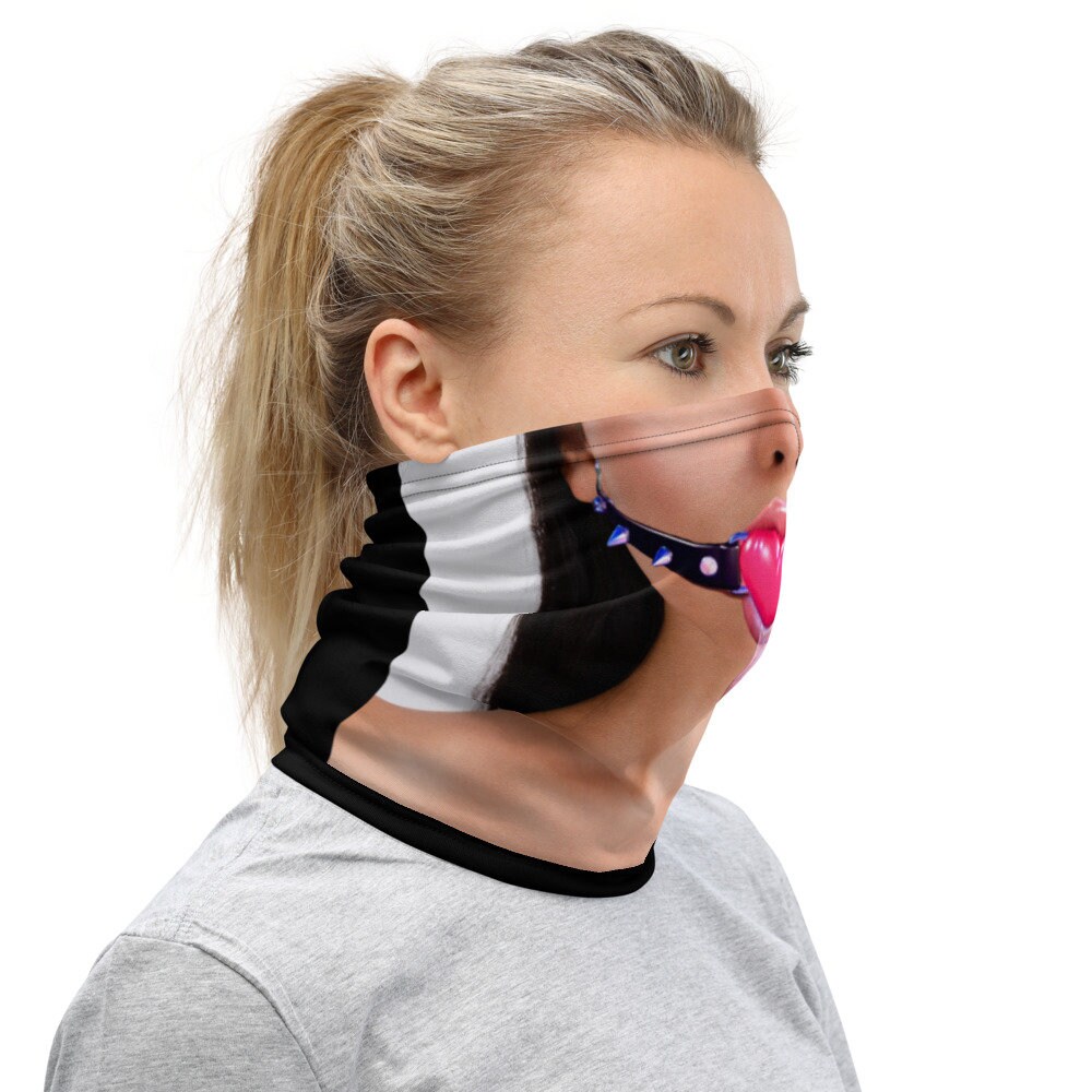Mouth Gag Fetish Neck Gaiter, Face Cover,head Band, for Men Women ...