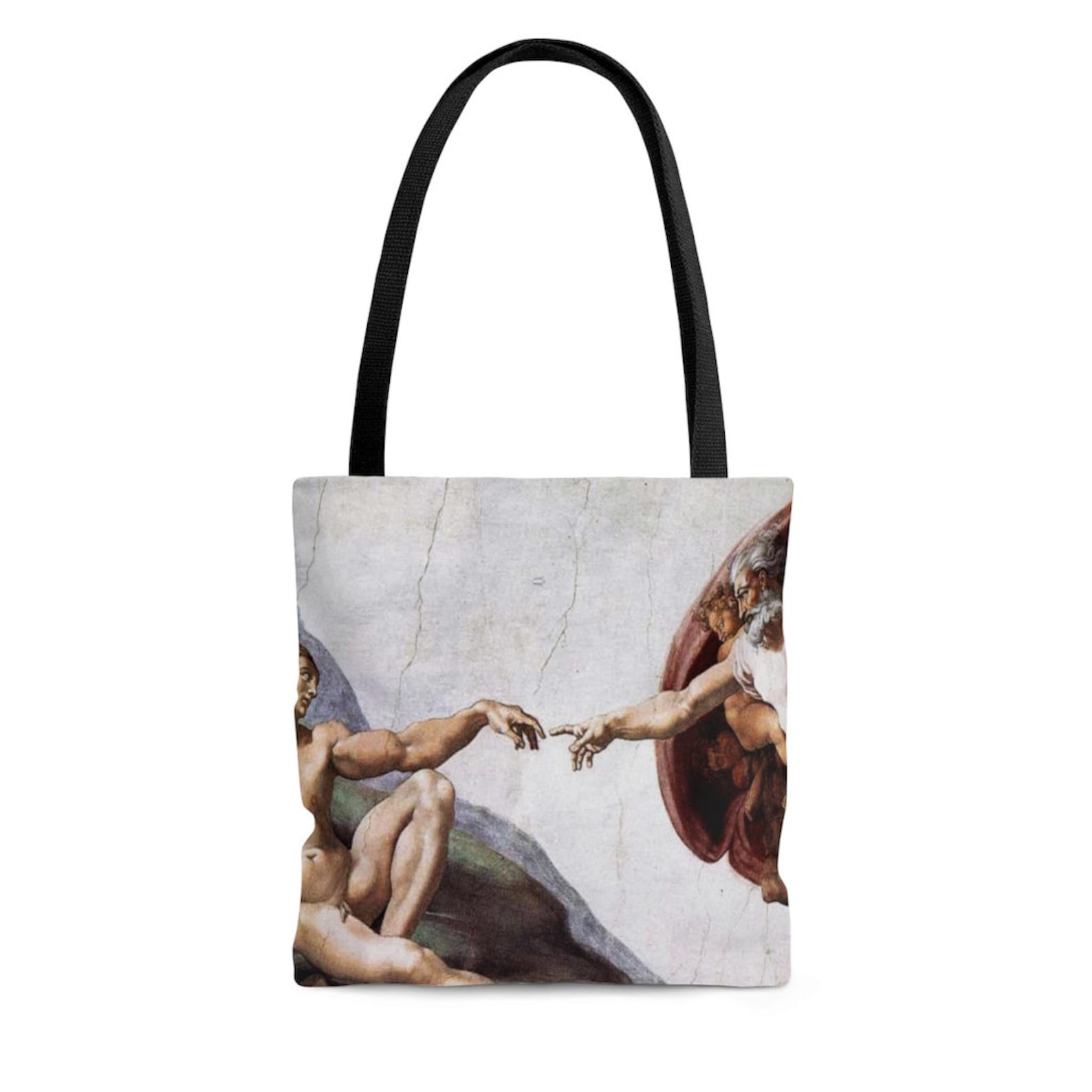 Creation Of Adam Michelangelo Renaissance AOP Tote Bag | Etsy
