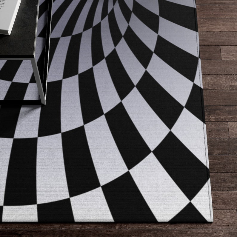 Optical Illusion Rabbit Hole Rug Modern Art Home Decor Dornier - Etsy
