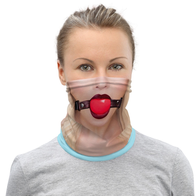 Ball Gag Blondie Fetish Doll Neck Gaiter, Face Cover,head Band, for Men ...